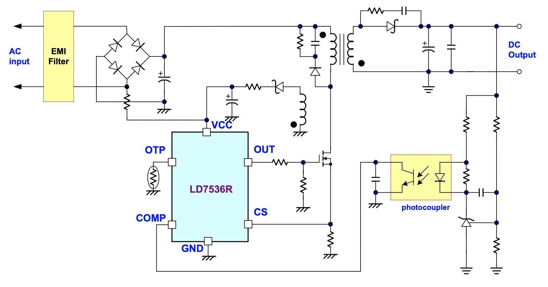 LD7536R - Isolated Green Mode - Mid-Power Controller - Leadtrend