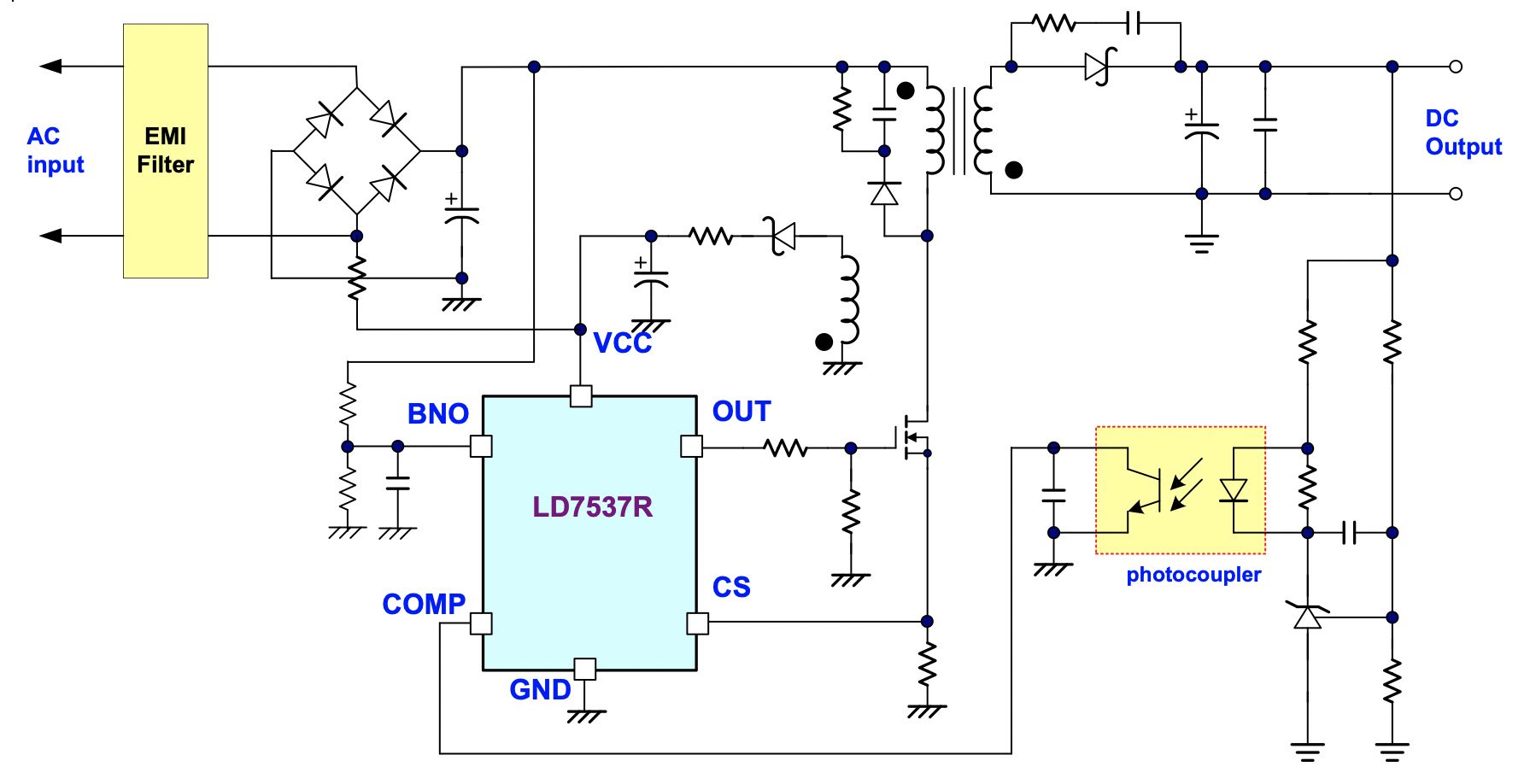 LD7537R - Isolated Green Mode - Mid-Power Controller - Leadtrend
